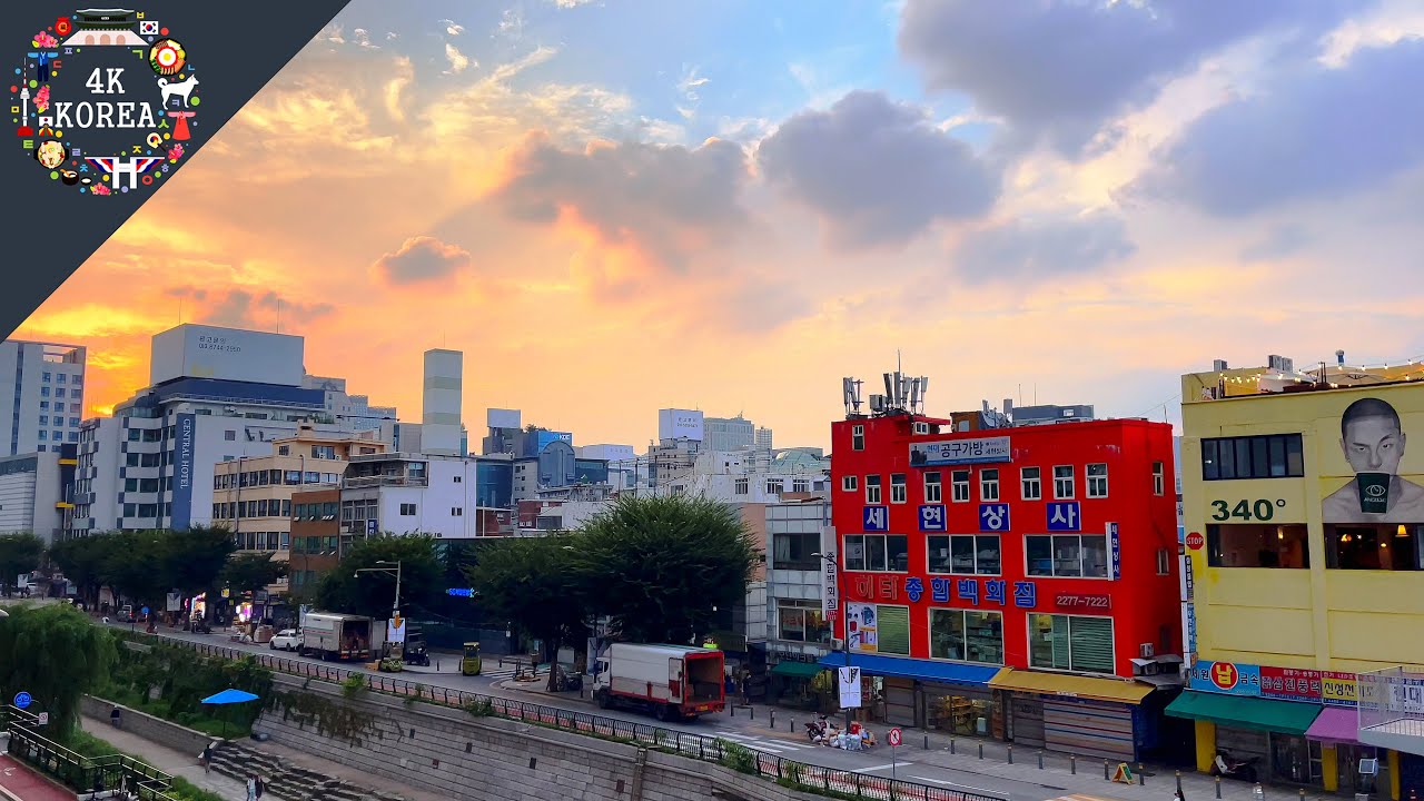 from Kukdo Hotel to Insadong Street | Seoul Evening Walk | 4K KOREA ...