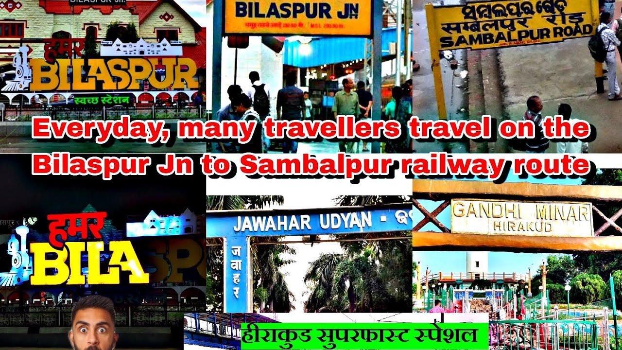 bilaspur jn to sambalpur railway route🚉/goutam_praja#train journey 🙄🙄 ...
