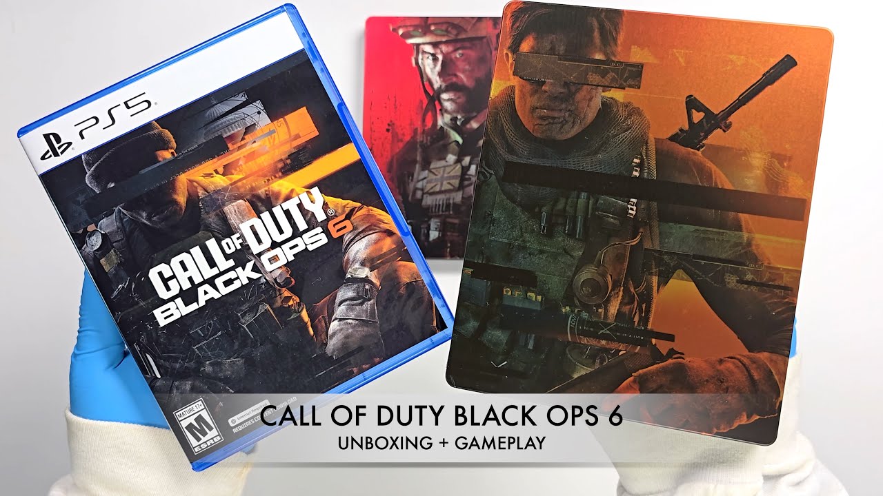 Call of Duty: Black Ops 6 Full Unboxing & Gameplay + Steel book - YouTube