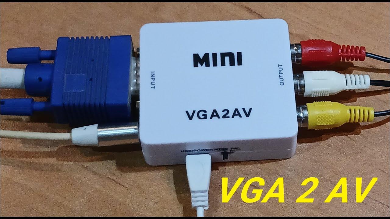 VGA To AV RCA Converter Introduction - YouTube