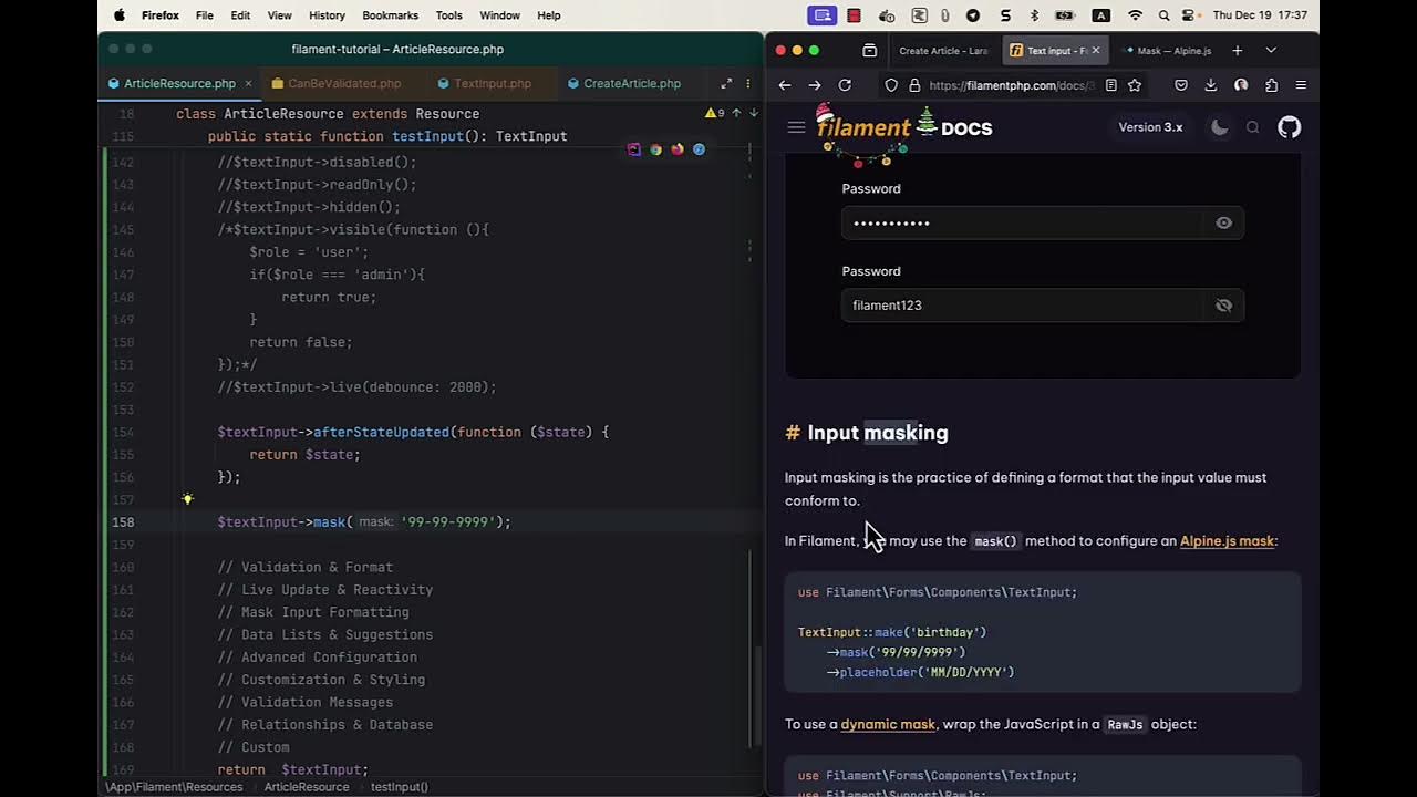 آموزش TextInput در FilamentPHP - پارت دوم - YouTube