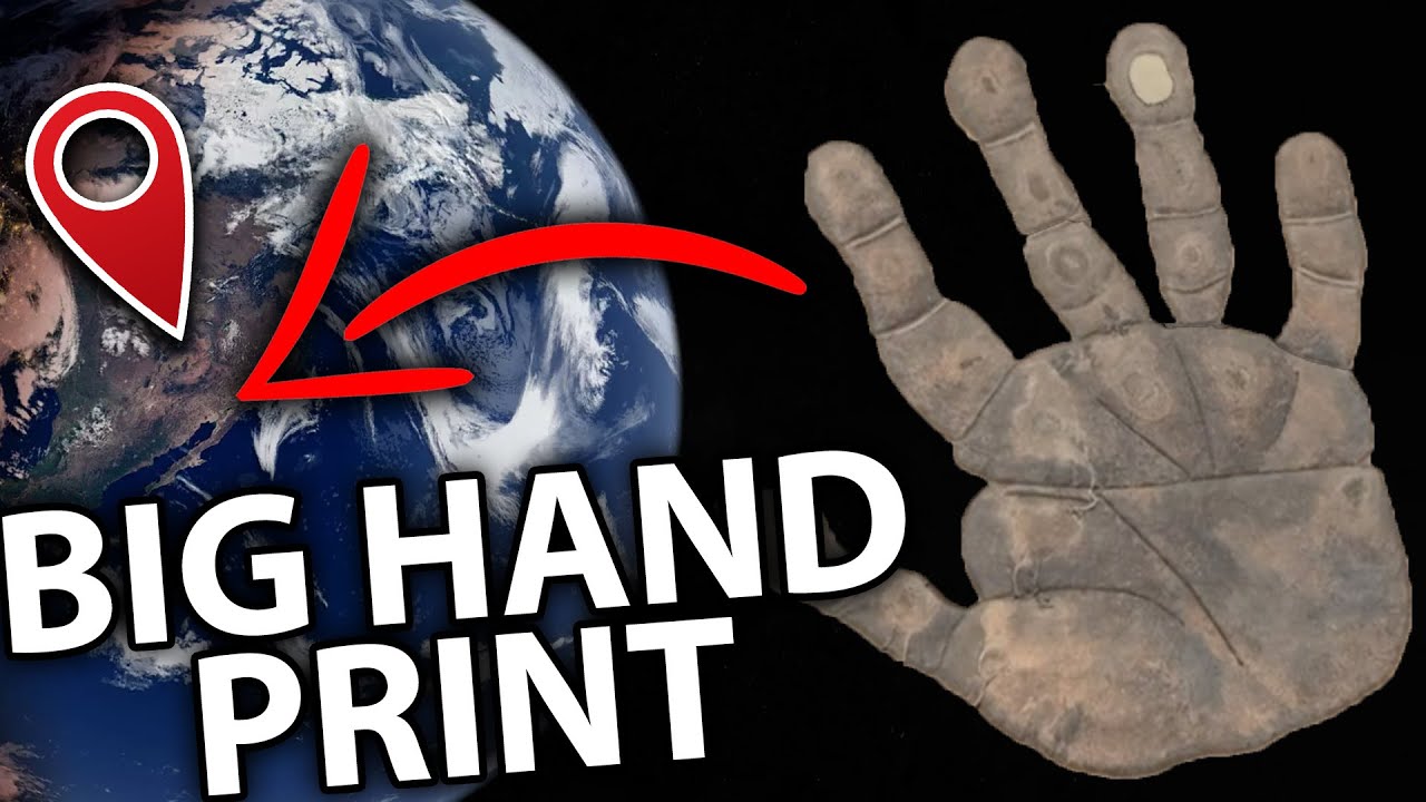 BIG HAND PRINT 🙀 found On Google Earth - YouTube