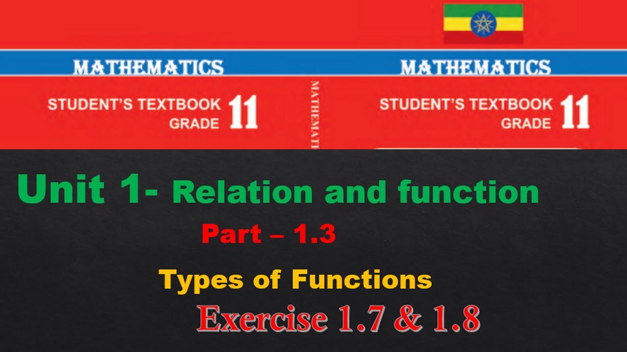 New Curriculum Grade 11 Mathematics Tutorial Unit 1 Part 3 Functions 6203