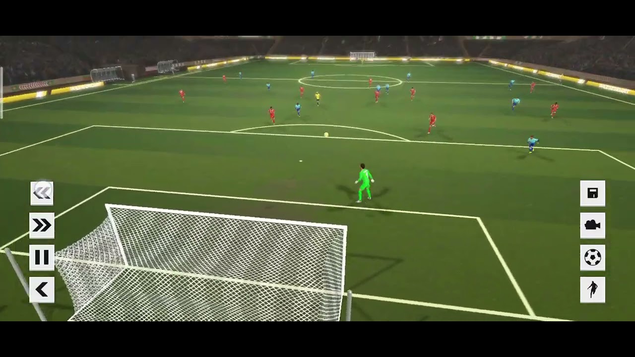 How to score a goal from half way line in Dream League Soccer 2022 ...