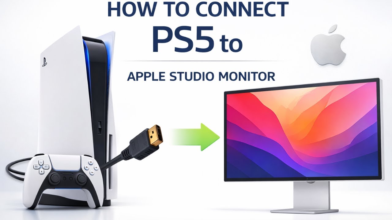 Yes, PS5 Works with Apple Studio Display — One Cable Setup - YouTube