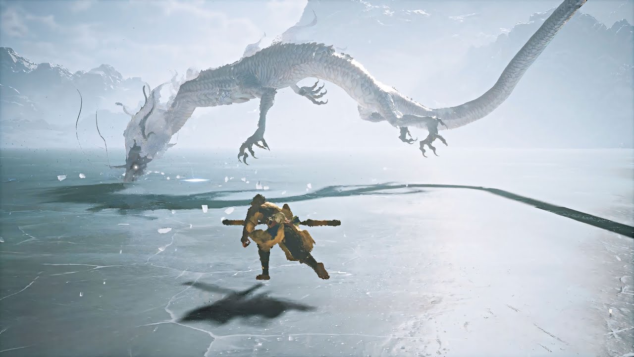 Ice Dragon Boss Fight Black Myth Wukong [ 4K 60fps ] - YouTube
