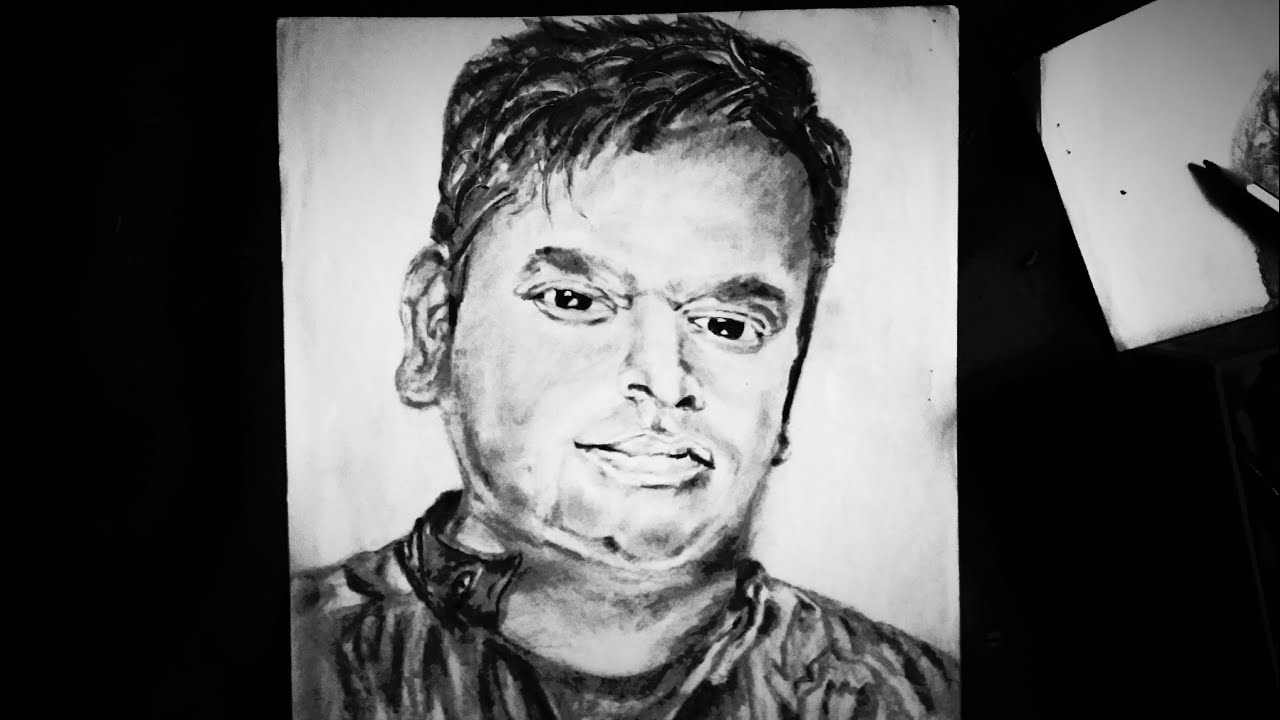 AR.RAHMAN / PENCIL SKETCH DRAWING - YouTube