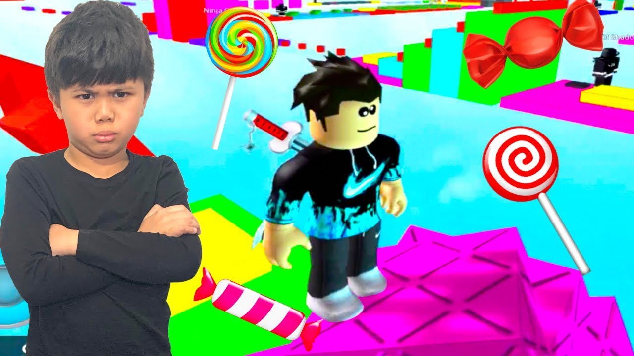 Troy Vs Daddy Let's Play ROBLOX Escape Candy Land - My Dad Keeps ...