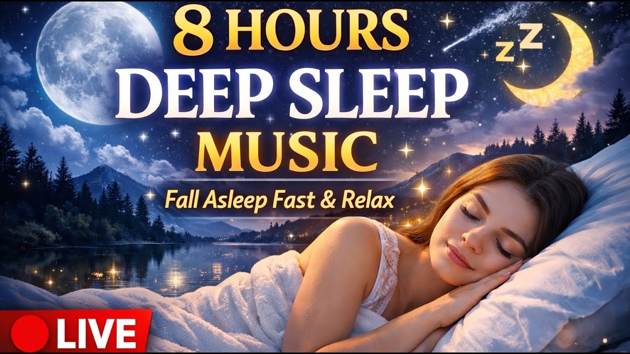 LIVE 🔴 Can’t Sleep? Play This Now | Deep Sleep Music 8 Hours - YouTube