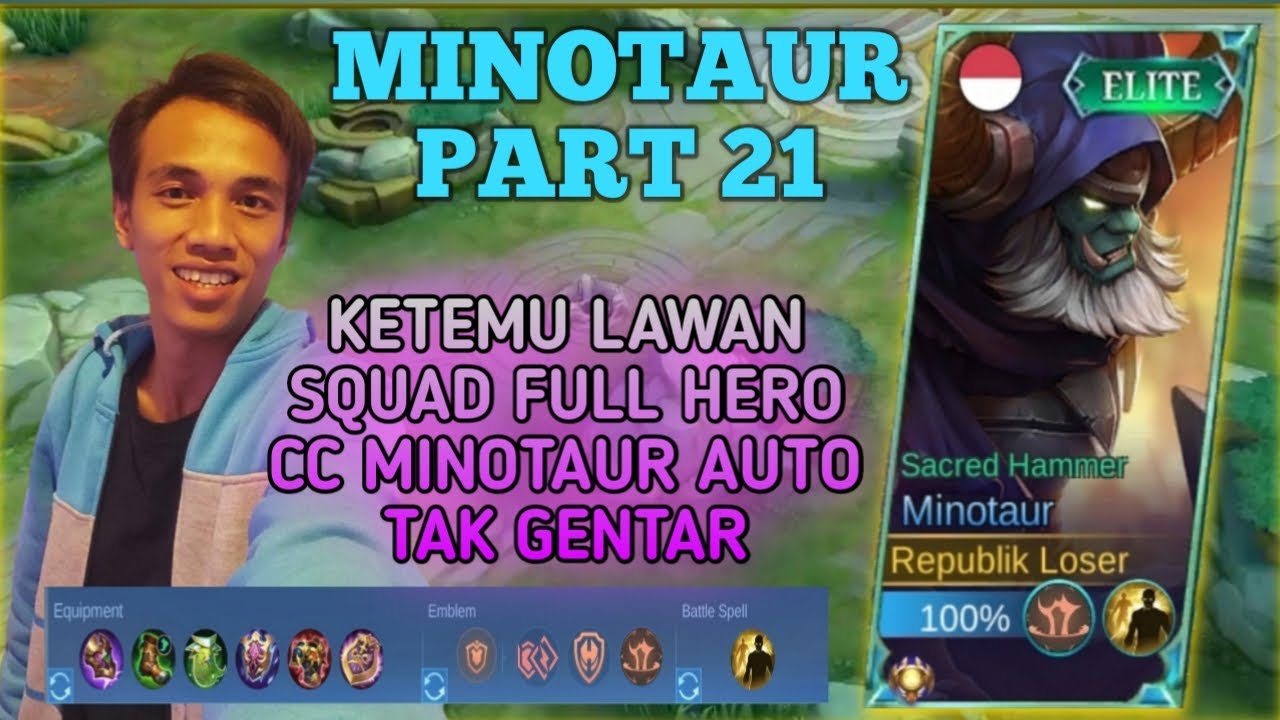 Minotaur combo Edith bantai tim full hero Crowd Control ! Build Top 1 ...