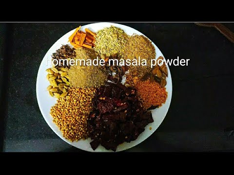 Masala powder home made - YouTube
