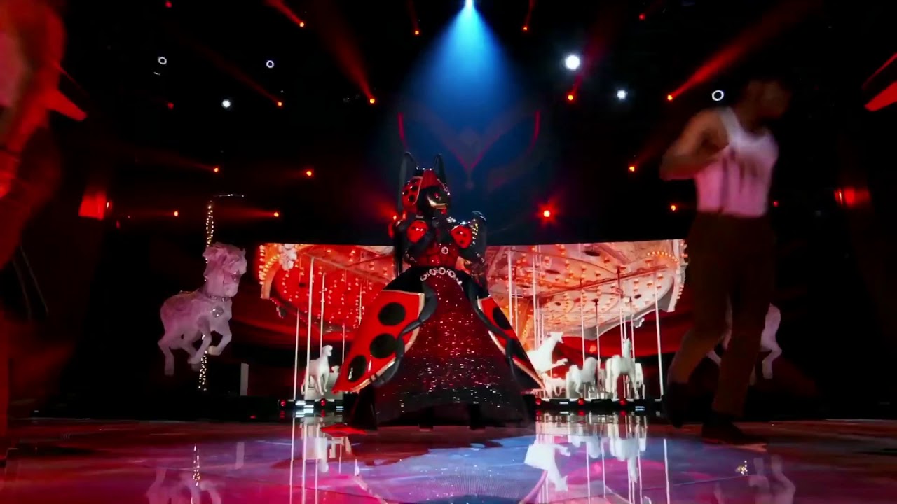 Masked singer ladybug preform Youngblood - YouTube