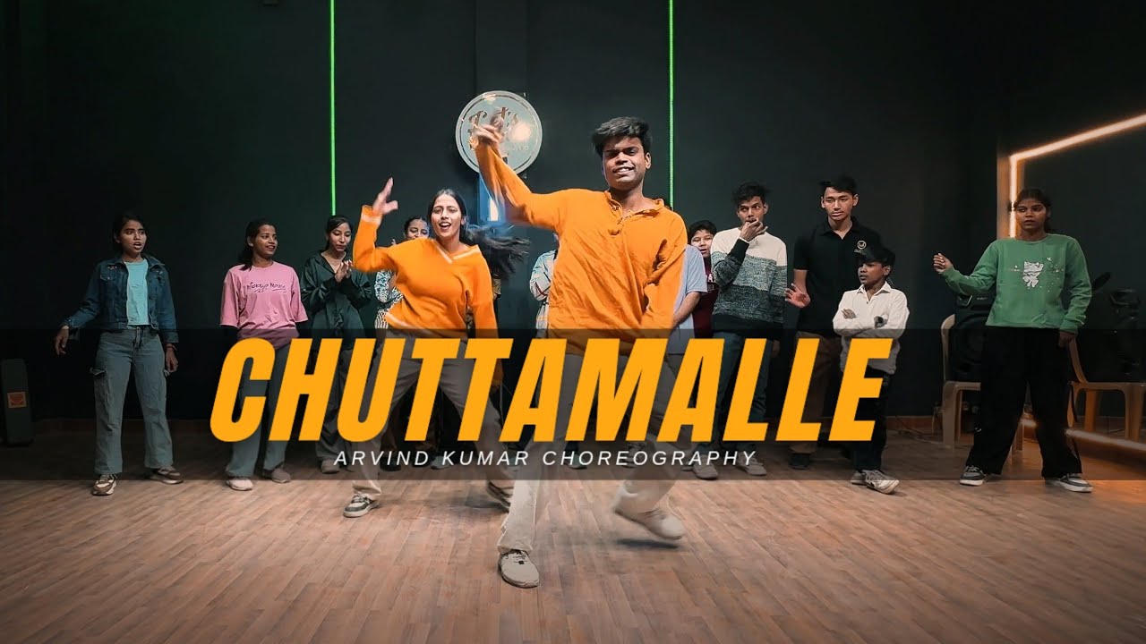 Chuttamalle Song || Arvind Kumar Choreography | NTR & Janhvi Kapoor ...