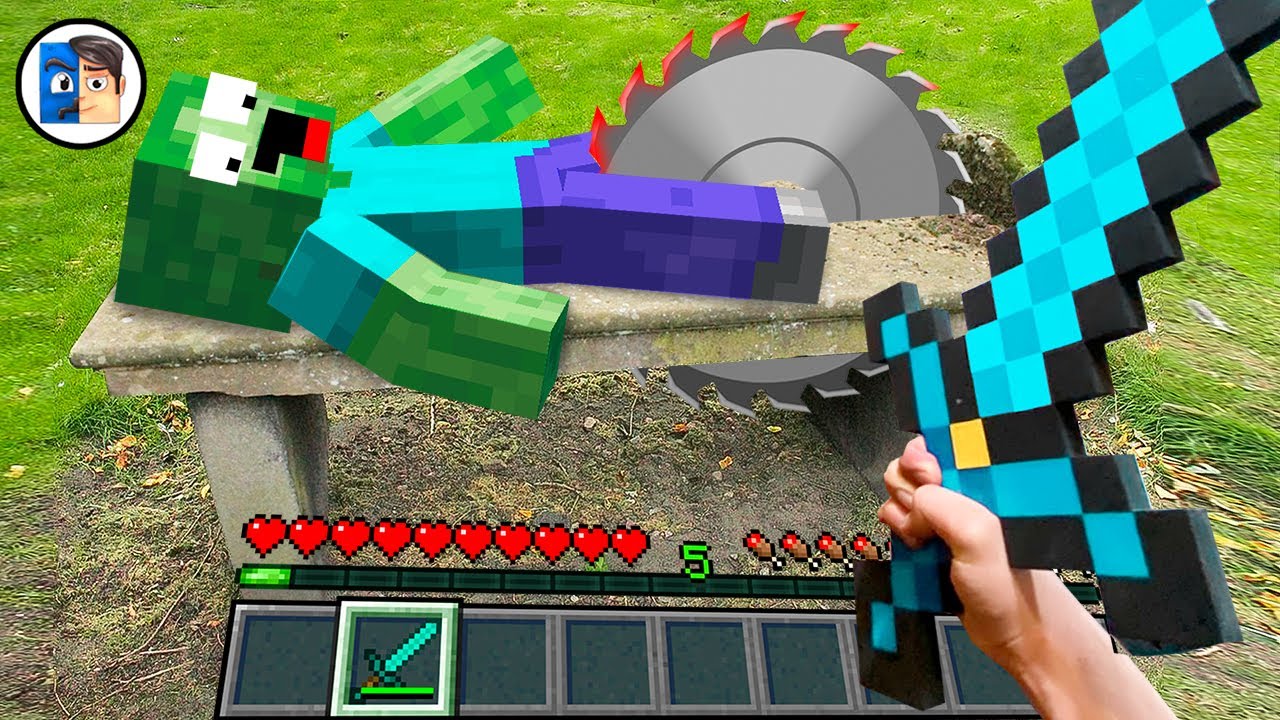 Minecraft in Real Life POV HARD ZOMBIE APOCALYPSE SURVIVAL in Realistic ...