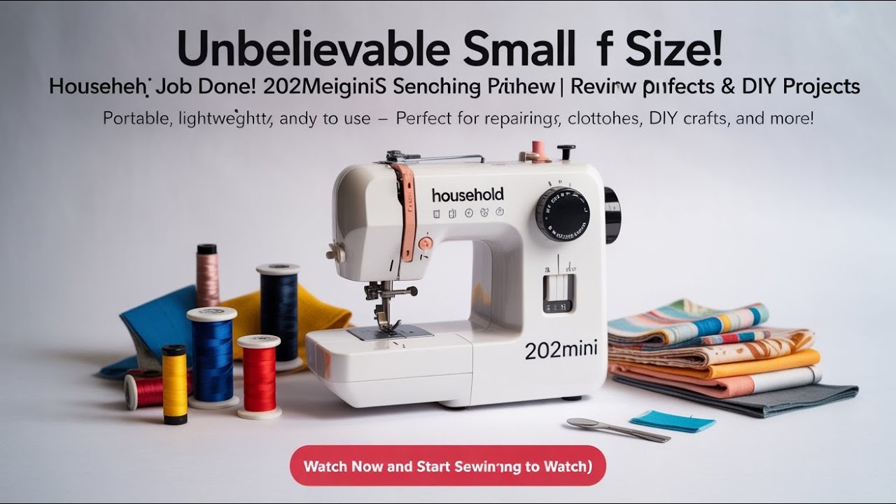 "Household 202Mini Sewing Machine Review | Perfect for Beginners & DIY ...