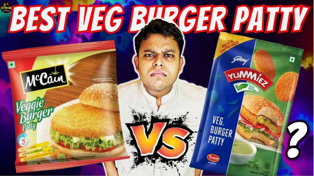 Finding The Best VEG BURGER PATTY in INDIA?😍 | McCain Vs Yummiez | Best ...