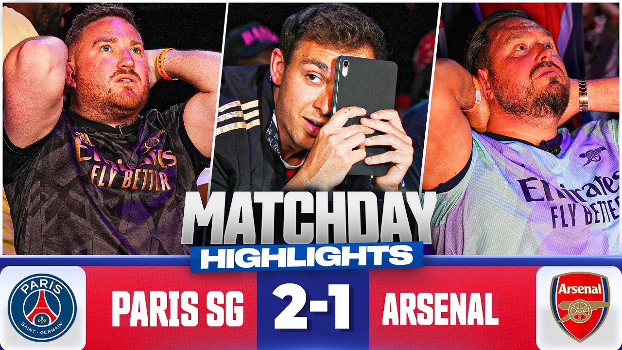 Arsenal Fans STUNNED! PSG In Final! | PSG 2-1 Arsenal (3-1 ...