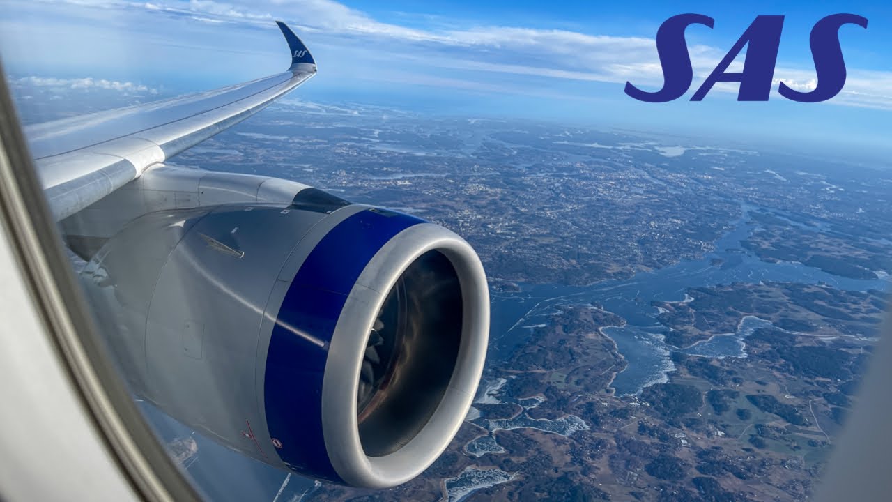 *FANTASTIC ENGINE VIEW !* SAS | Airbus A350 | Stockholm (ARN ...