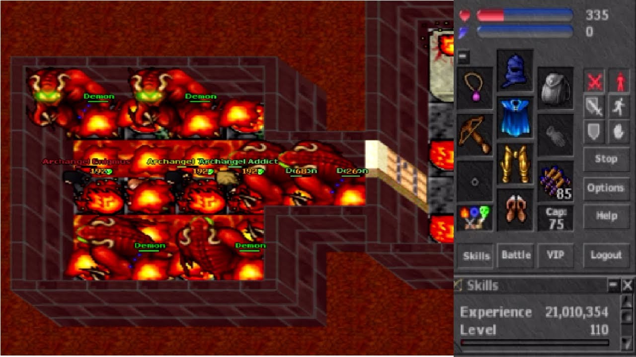 Old Tibia - First Annihilator on Lucera by Archangels (2005 7.4) - YouTube