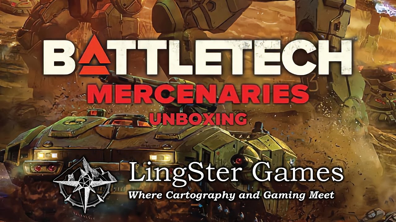 LingSter Games Unboxes the Battletech Mercenaries Kickstarter box ...