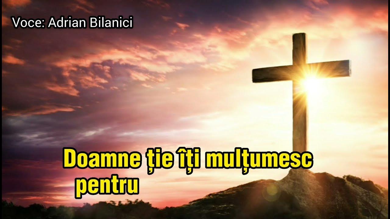 DOAMNE-TI MULTUMESC, PENTRU FAPTUL CA TRAIESC, PENTRU FAPTUL CA RESPIR, PENTRU FAPTUL CA MA MIR ...