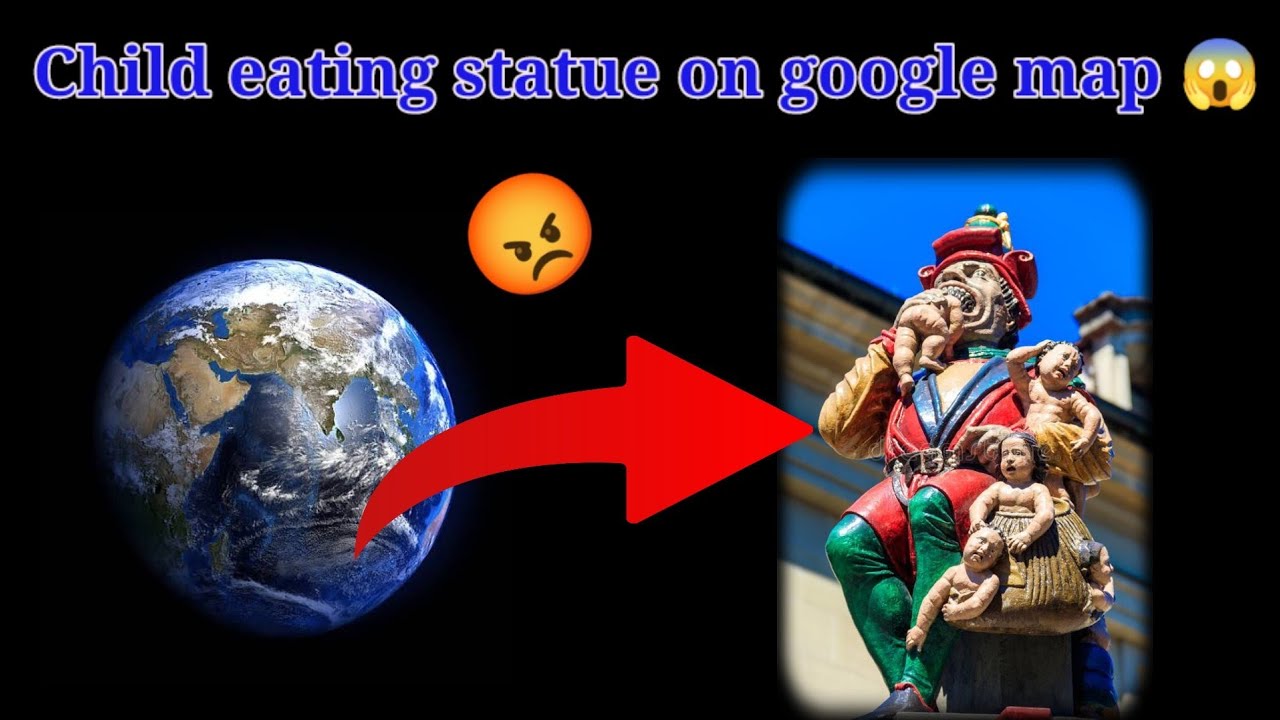 Child eating statue on google map 😱#googlemaps #statue - YouTube