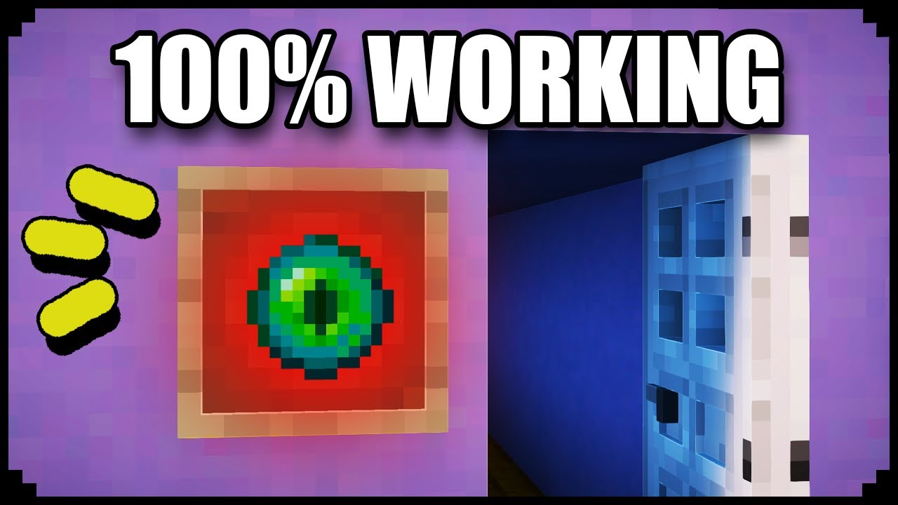 How to make an EYE SCANNER in Minecraft - YouTube