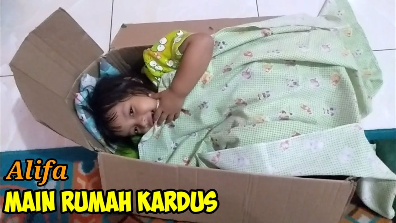 ALIFA MAIN RUMAH-RUMAHAN DARI KARDUS🏡📦 - YouTube