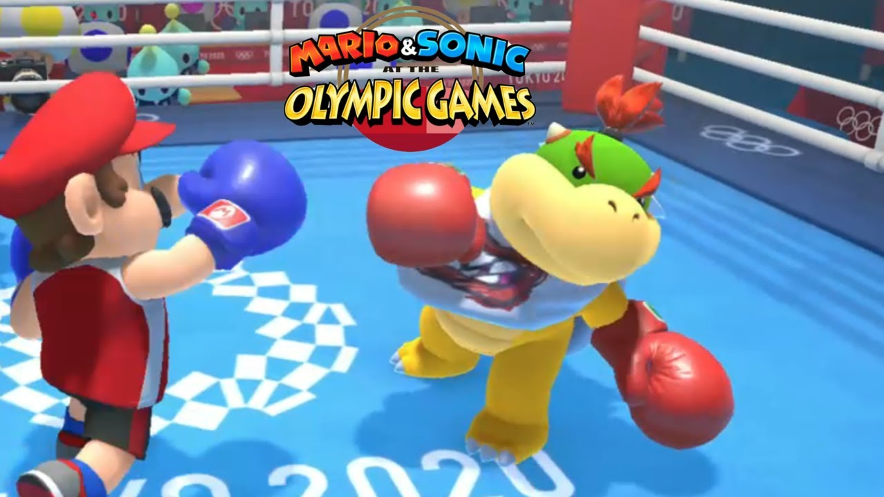Mario & Sonic At The Olympic Games Tokyo 2020 Boxing Mario VS Bowser Jr ...