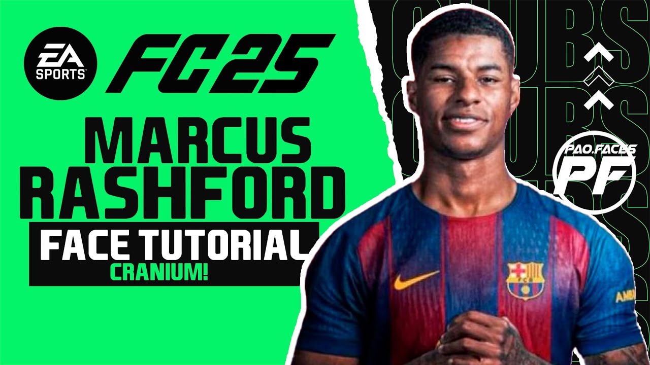 how to make MARCUS RASHFORD in EA FC 25 FACE Clubs Face Creation ...