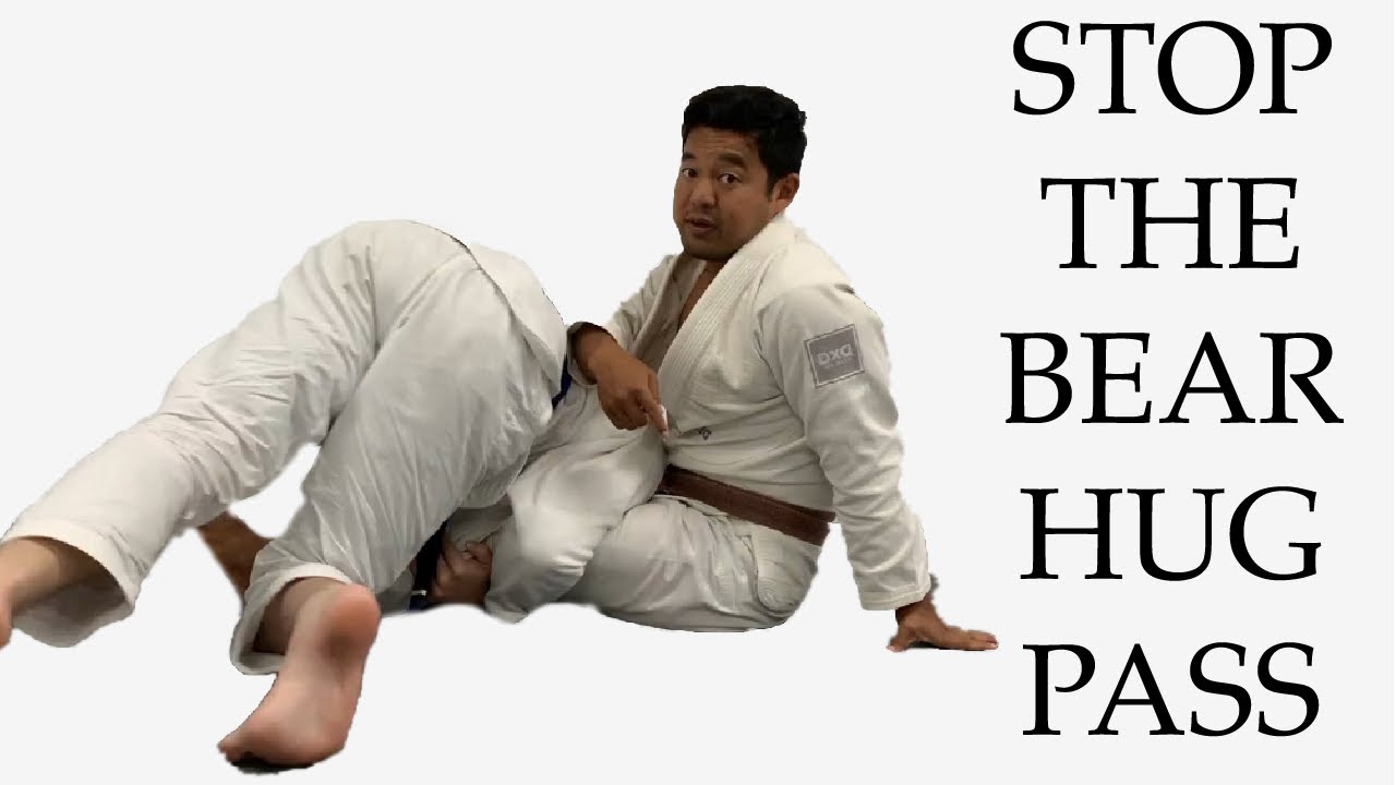 How To Stop Bigger Guys From Passing Your Guard | Bear Hug Pass Defense ...