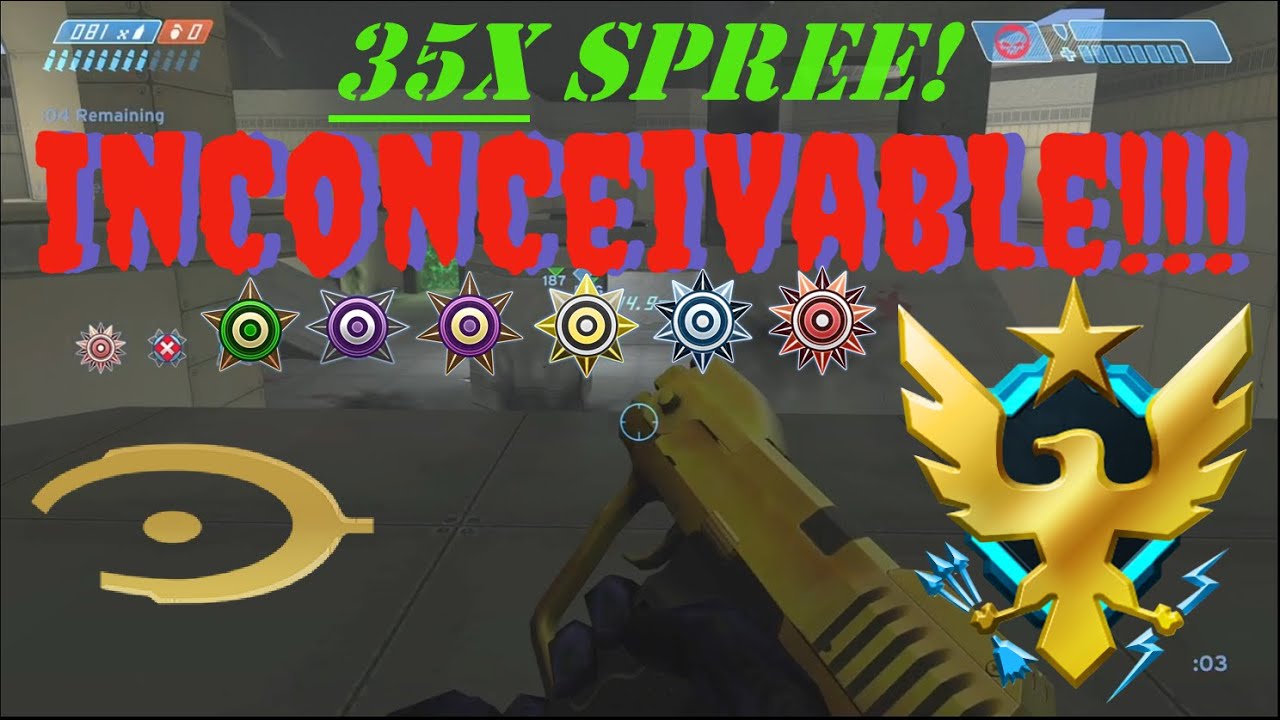 InConceiVaBLe (35X kill streak) Oddball gameplay!!! Halo CE MCC with ...