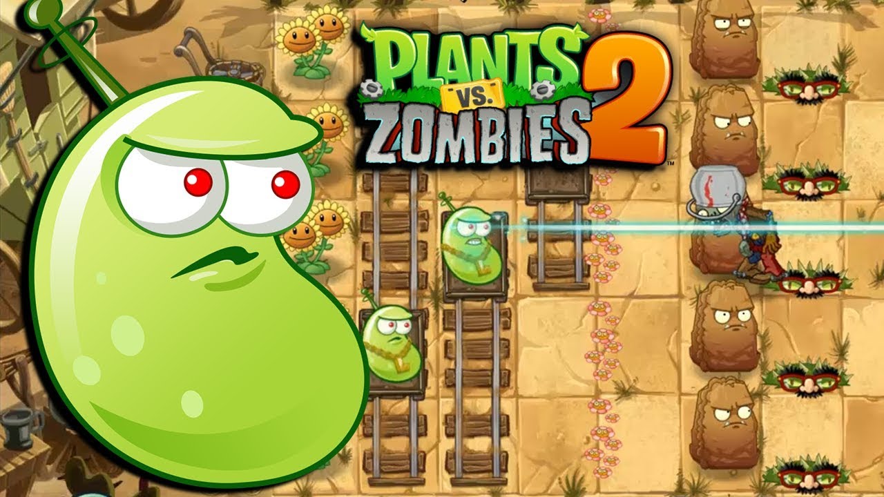 EL FRIJOL LASER Y LA MANZANA MORTERO - Plantas vs Zombies 2 - YouTube