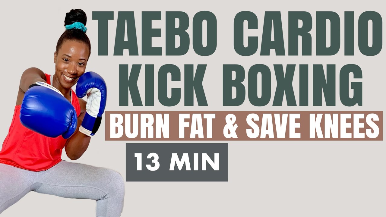 Tae Bo Cardio Kickboxing Chair Workout ( Burn Fat & Save Knees) - YouTube
