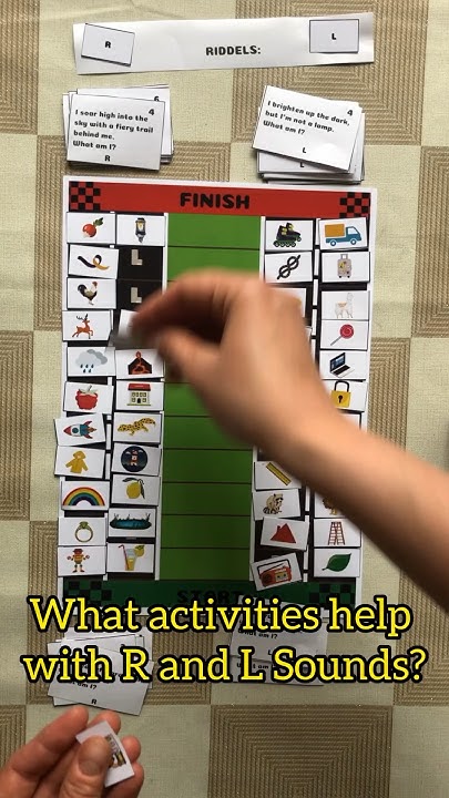 Riddle Race: Articulate R and L Sounds Game #speechtherapy # ...