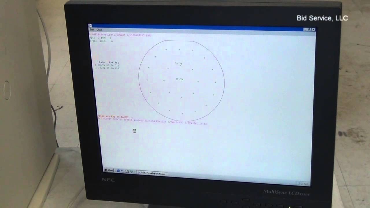 CDE Resmap 178 Four Point Probe #57905 - YouTube