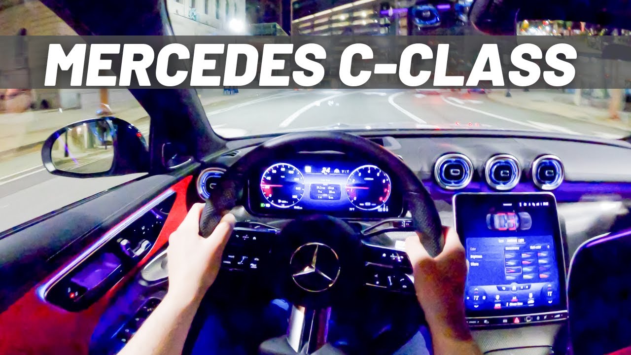 2022 Mercedes C-Class | POV Night Drive - YouTube