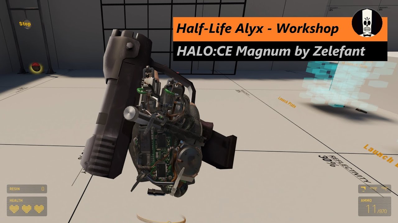 Half-Life Alyx Workshop - HALO CE Magnum! - YouTube