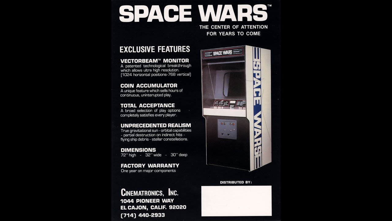 Space Wars (Arcade) 1977 - YouTube