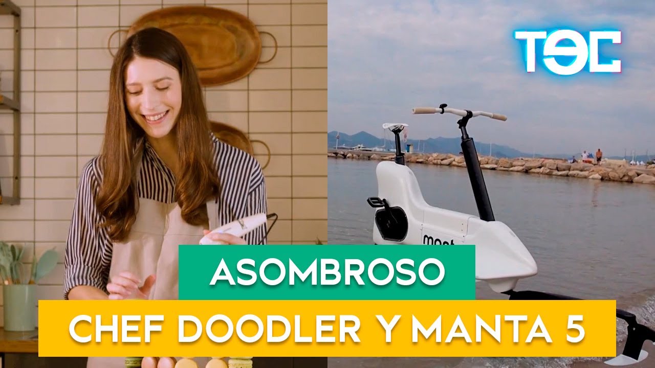 ASOMBROSO: CHEF DOODLER Y MANTA 5 HYDROFOIL BIKER - YouTube