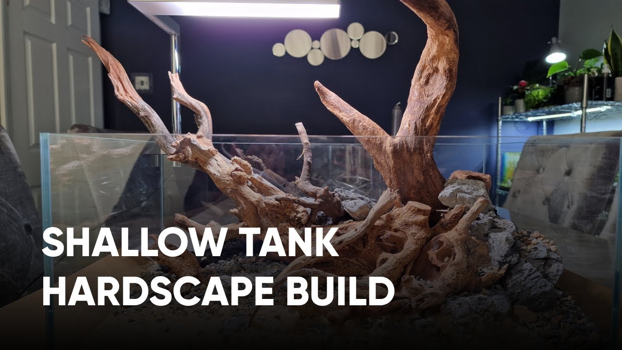 Shallow Tank Aquarium- Hardscape Build - Pond Tank Style Step by Step ...