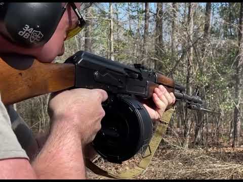 AK-47 Type 56 Full Auto Machine Gun 75Rd Drum