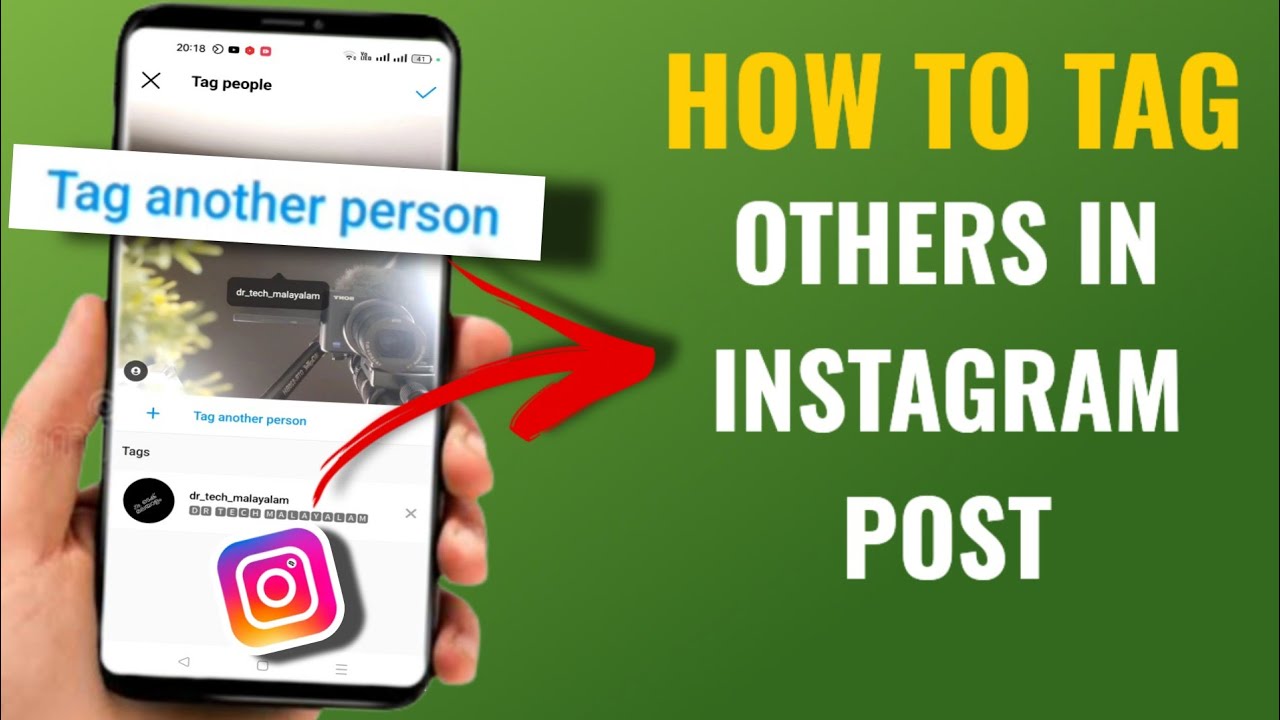 How To Tag Others In Instagram Photo | English - YouTube