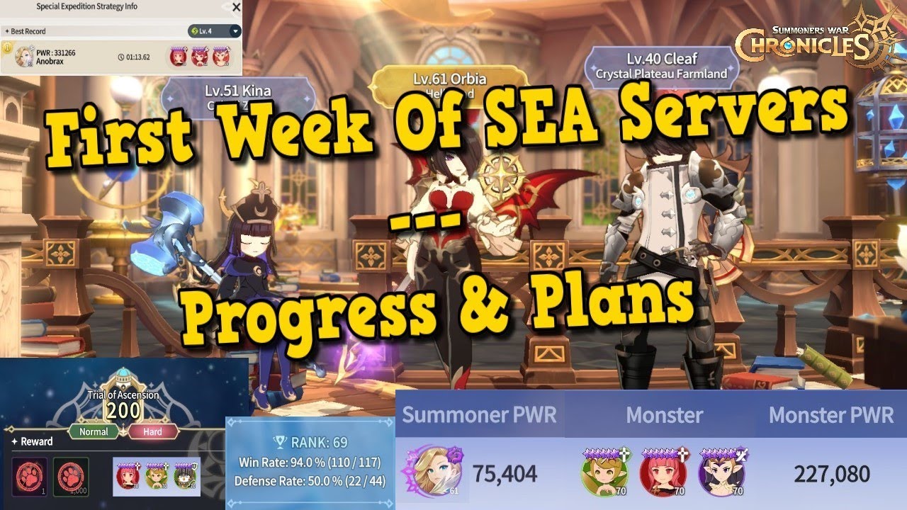 🇦🇺First Week On SEA servers🇦🇺 - Summoners War: Chronicles - YouTube