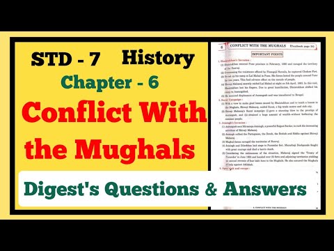 7th- Std. History Chapter- 6 Conflicts with Mughals. Digest's Questions ...