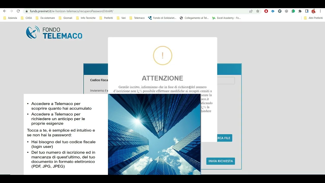 Telemaco Accesso e Recupero Password - YouTube