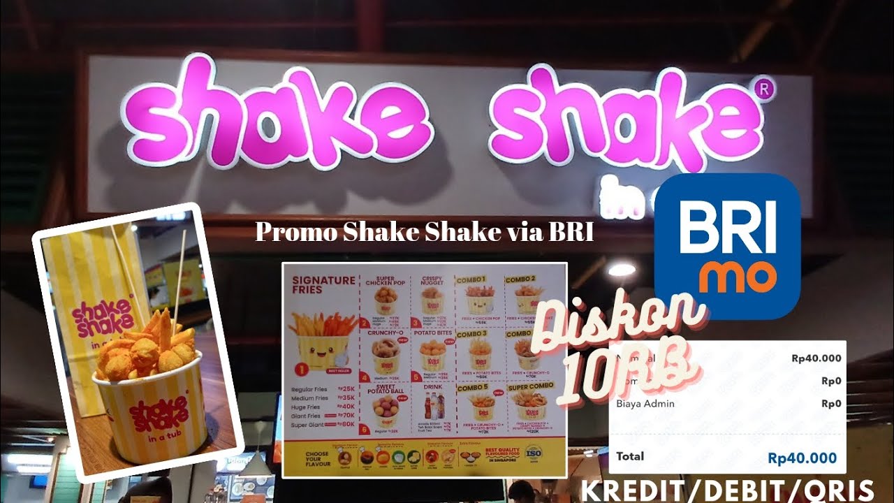 PROMO Shake Shake in a tub Diskon 10RB pakai BRI - YouTube