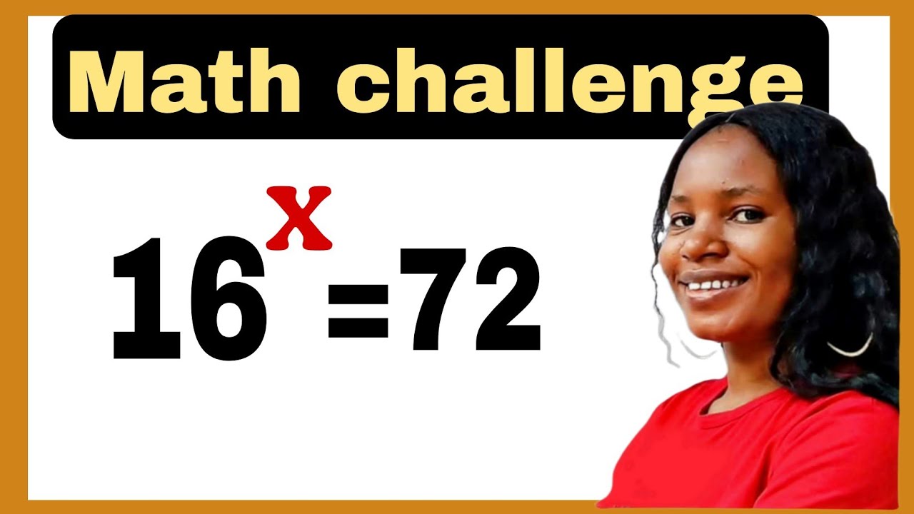 A Nice exponential math question| solve for x - YouTube