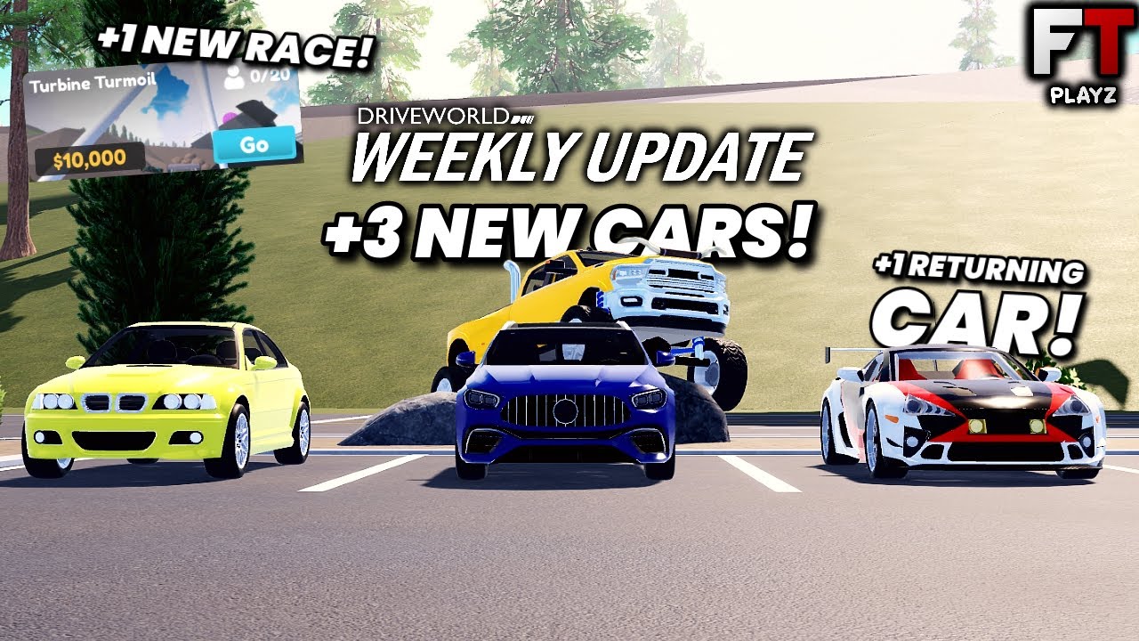 3 NEW CARS! 1 NEW RACE! (Roblox Drive World!) | Part Location Guide ...