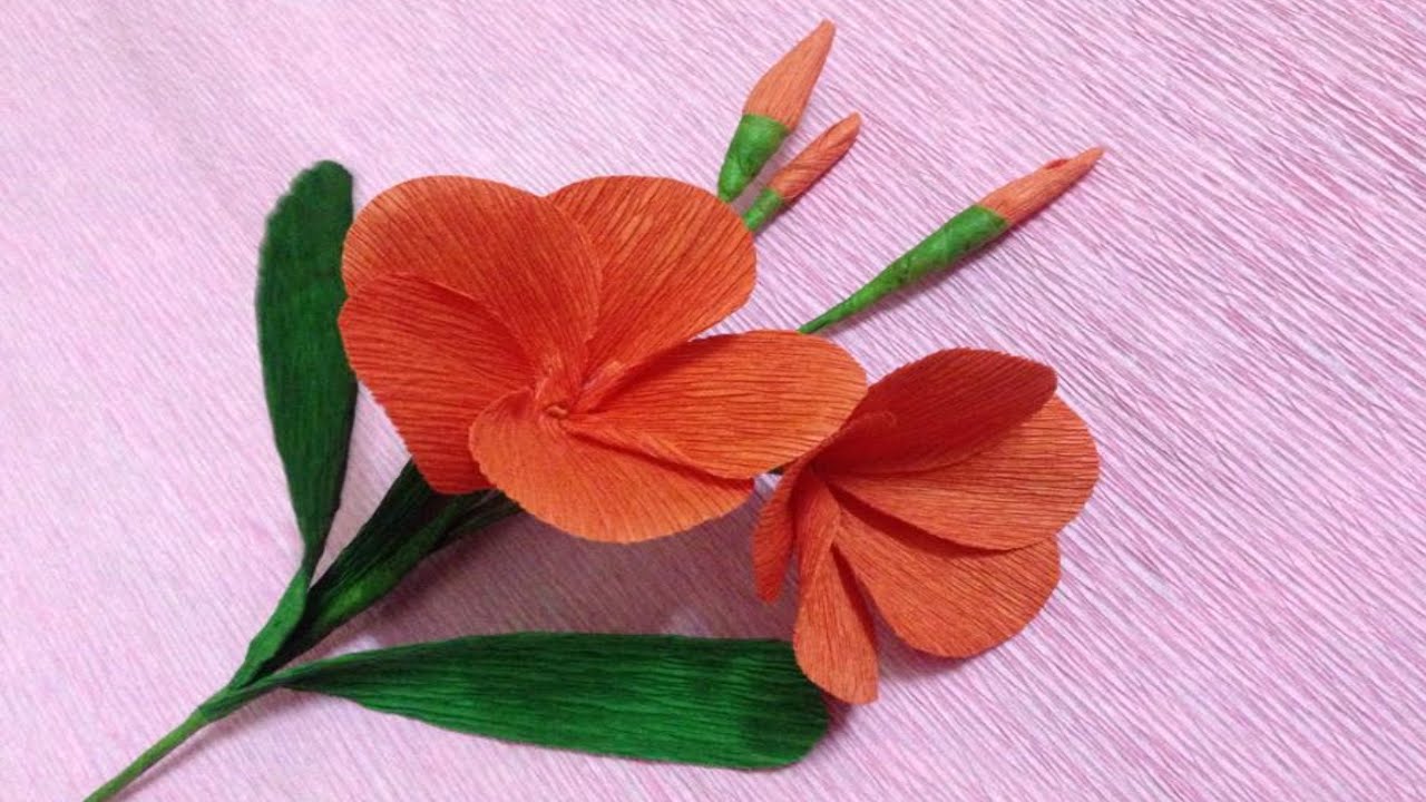 How to Make Crepe Paper flowers - Flower Making of Crepe Paper - Paper ...